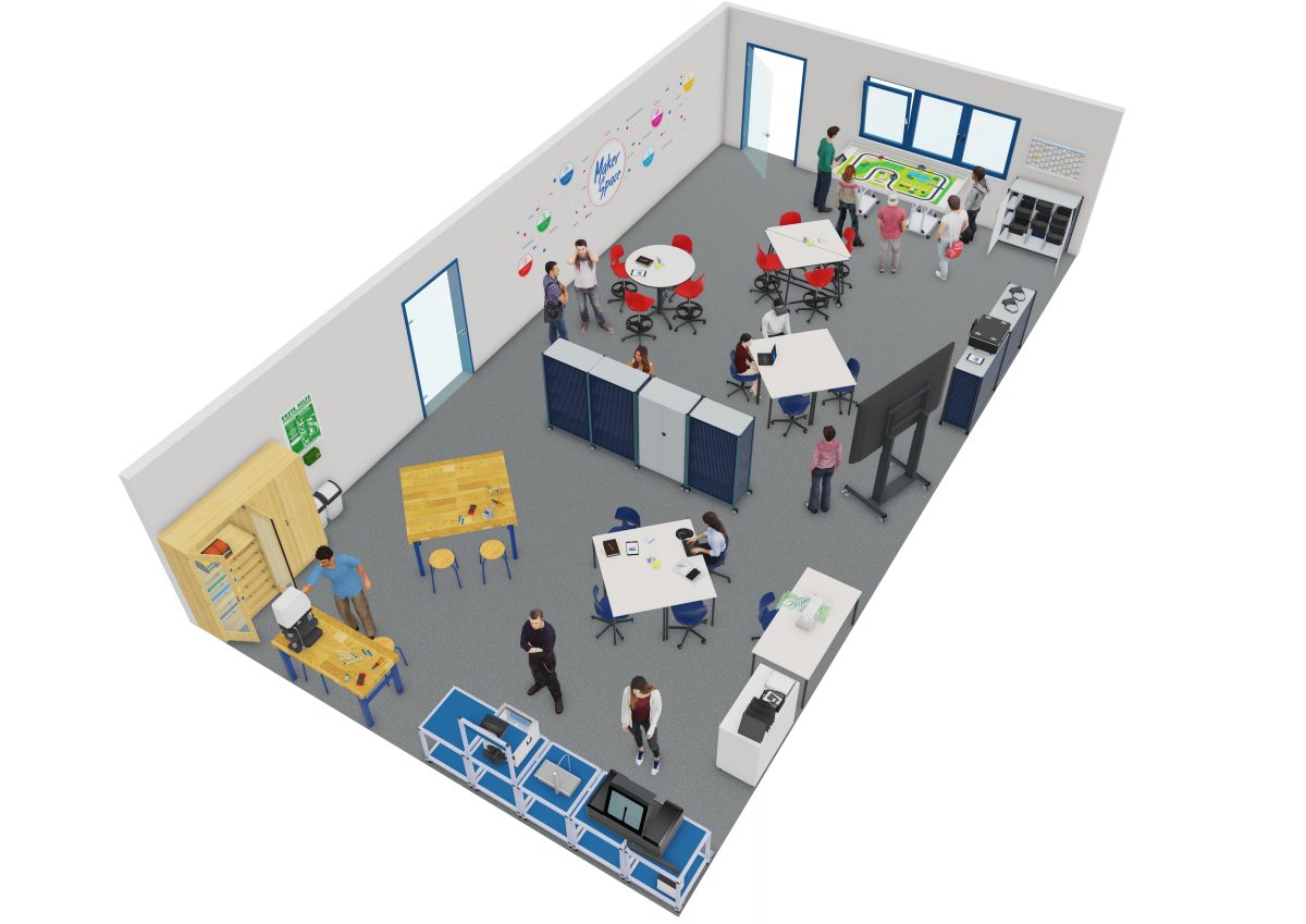 MakerSpace High-Tech-Werkstatt als Fachraum | Christiani